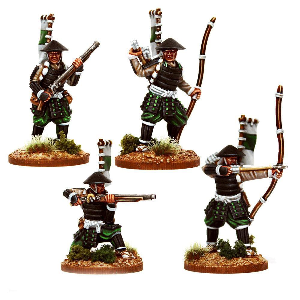 GameCraft Miniatures Test of Honour - Ashigaru with Bows and Muskets