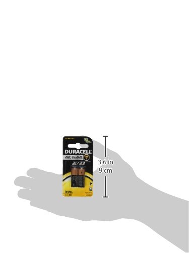 Duracell 12 Volt Alkaline Alarm Remote Battery MN21 / A23 2 Pack(Counts 1)