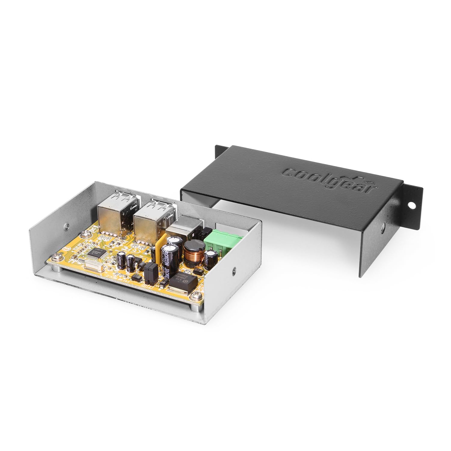 Industrial 4 Port USB 2.0 Powered Hub with Power Adapter for PC-MAC