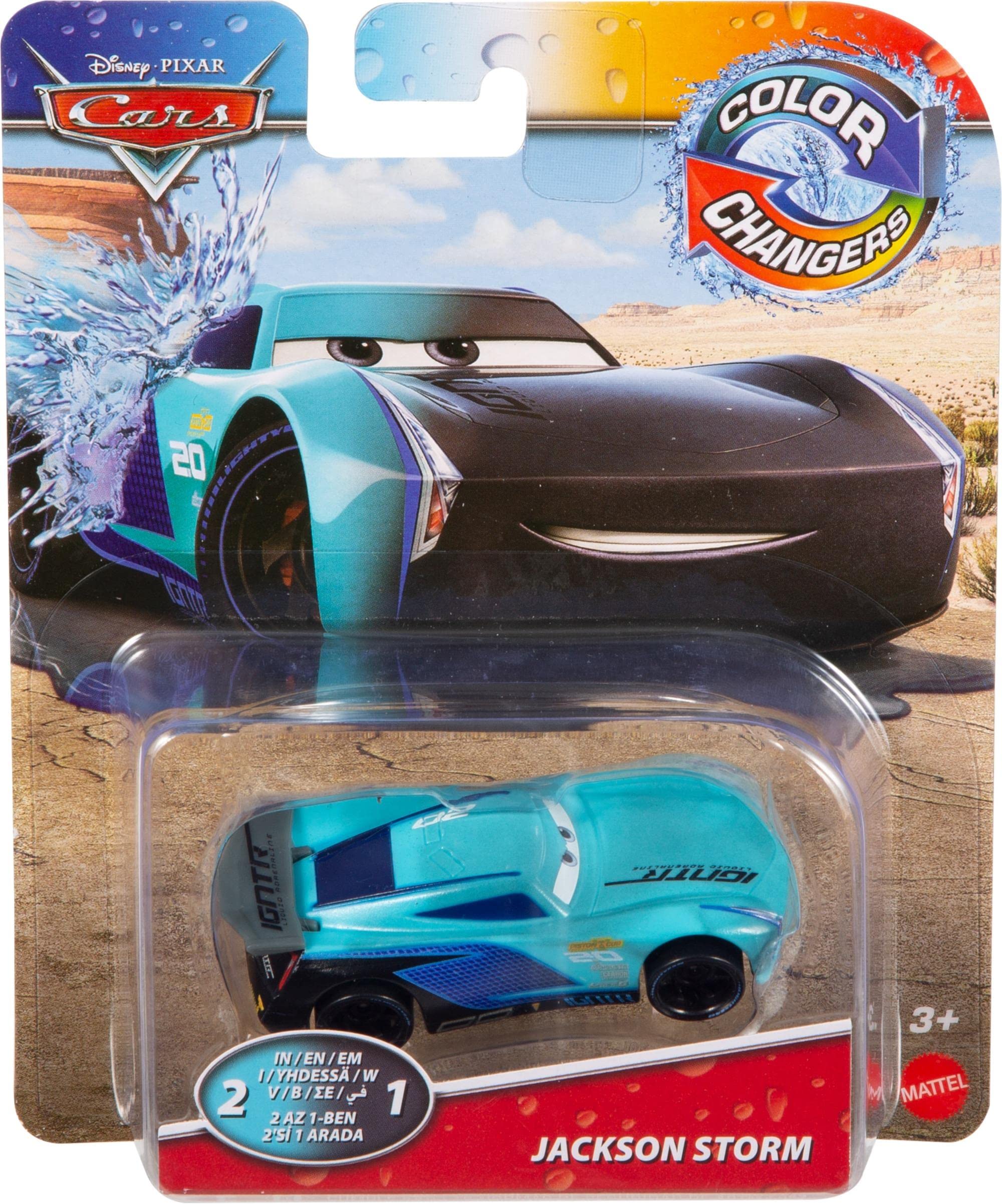 Disney Cars Toys Pixar Cars Color Changers Jackson Storm, 3 years and up