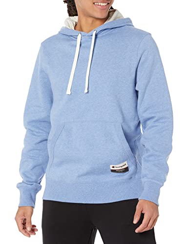 Champion Men's Authentic Originals Sueded Pullover Hoodie, Blue Jazz Heather, Medium