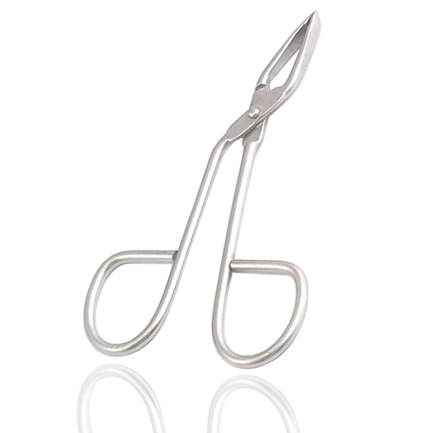 Laja Imports 1Pcs Silver Professional Stainless Steel Scissor Handle Tweezers Shape Tool 'Eyebrow Beauty Nose Hair Clip Tweezer Remover Brow Trimmer For Women Girl for Educational Use