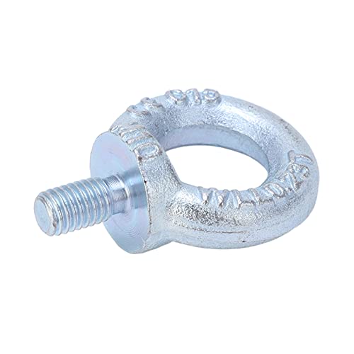 ANBID 5Pcs Lifting Shoulder Eye, White Zinc Steel Lifting Threaded Eyebolt for Industrial Use M16 (Color : M10)