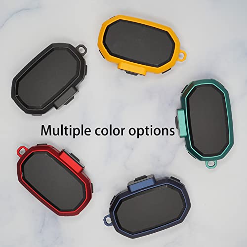 Cover Case for Jabra Elite7 pro/Elite 7 Active Case,TPU +PC Case Complete Protection Against Scratches, Bumps, with Carabiner Anti-Shock and Anti-Slip (Yellow)