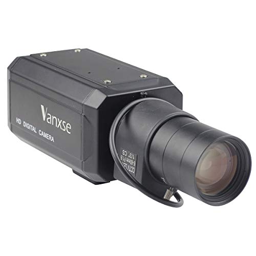 Vanxse CCTV 1/3 CCD HD 960H Auto Iris 1000tvl 6-60mm F1.6 Varifocal Lens Bullet Box Camera Surveillance Indoor/Outdoor Security Camera