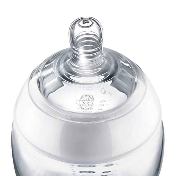 Bundle of Tommee Tippee Closer to Nature Fast Flow Baby Bottle Nipples, 6+ Months 2pk + Tommee Tippee Closer to Nature Added Cereal Flow Baby Bottle Nipples โ 2pk