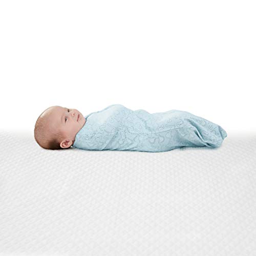 SwaddleMe by Ingenuity Compression Swaddle Pod, Two-Way Zipper for Easy Changes, Improves Sleep & Calms Startle Reflex, 0-2 Months, 2-Pack - Dino Jam