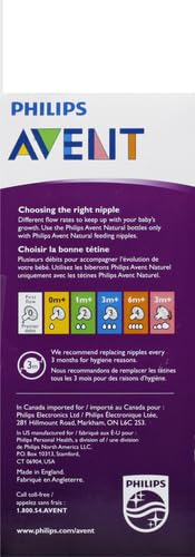 Philips AVENT Natural Baby Bottle, Clear, 9oz, 2pk, SCF013/27
