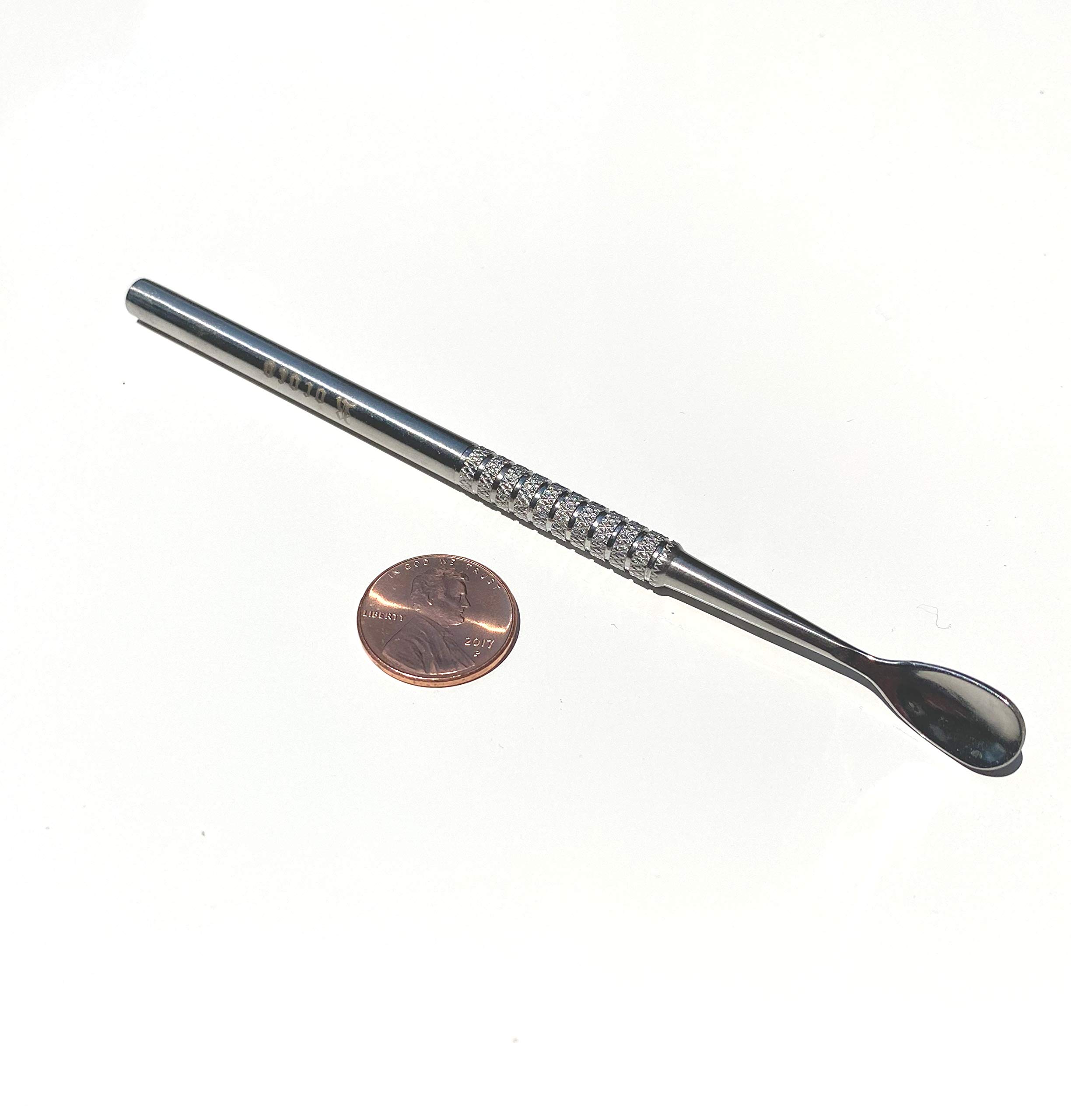 Surgical Stainless Steel Spoon- 5 Inches Long Strong Surgical Stainless Steel Spoon - Ridged Handle For Proper Grip - Powder Spoons