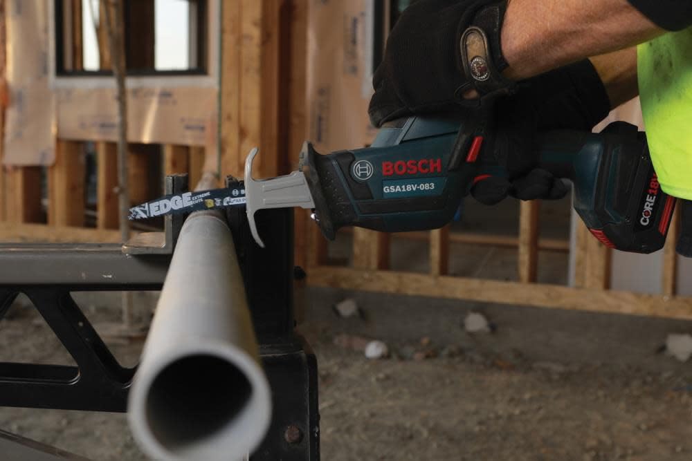 BOSCH RPRAP6 5 pc. 6 In. 6/12 TPI Edge Reciprocating Saw Blades for Wood/Nails , Blue