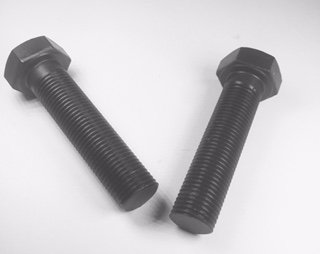 Serval Products 3/8-24 X 2-1/2 Left Hand (Reverse) Thread Bolt Full Threaded Grade 8 (PKG of 1)
