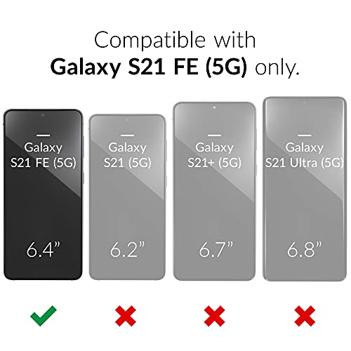 Crave Slim Guard for Galaxy S21 FE Case, Shockproof Case for Samsung Galaxy S21 FE 5G (6.4 inch) - Black
