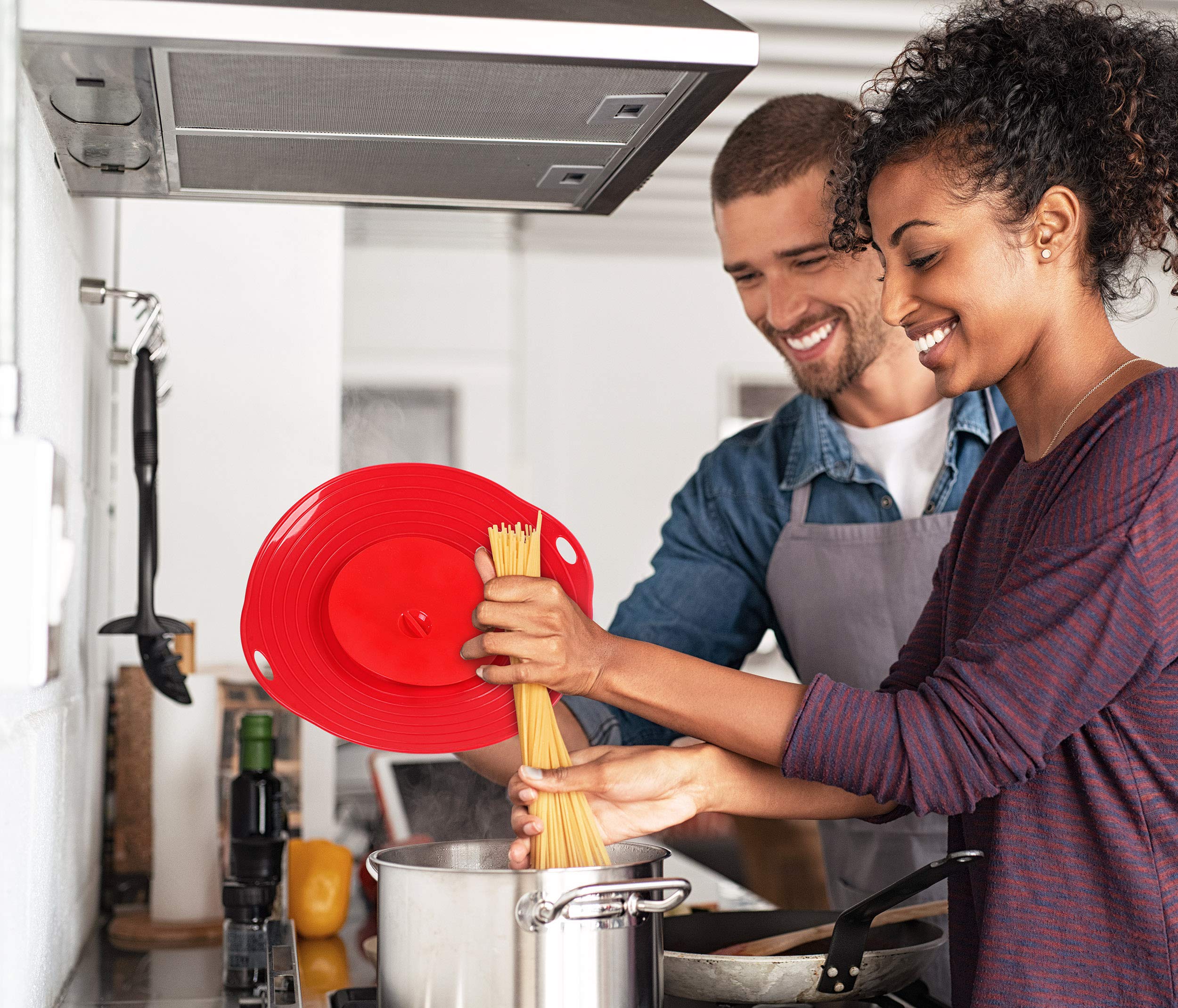 Boil Over Spill Stopper - Over Spill - Spill Stopper Lid Cover - Boil Over Disk - Spill Stopper Lid Cover Silicone Boil Over Safeguard Pot - No Spill Lids - Milk Spill Stopper - Pot Boiling Over