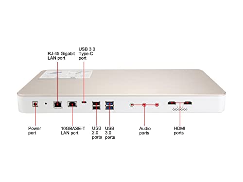 QNAP HS-453DX-8G Silent and Fanless Multimedia NAS Hybrid Storage Structure, 10GbE Connectivity, and HDMI 2.0 4K Output Screen Reader Support Enabled, 4GB SO-DIMM DDR4