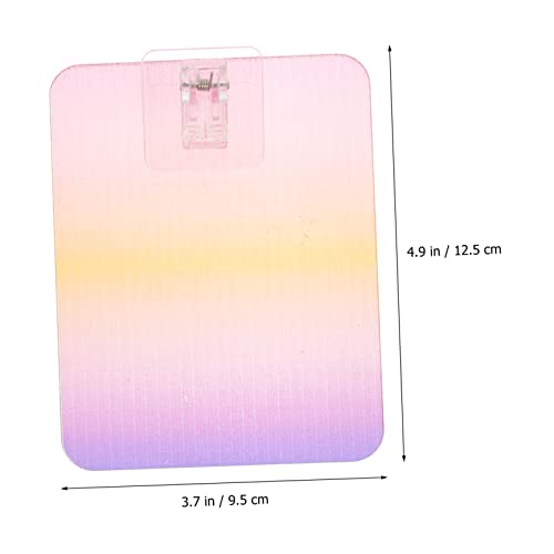 COHEALI 2pcs Plate Clamp Writing Board Stenography Board Clip Board Office Plastic Paper Writing Clip Office Clip Boards Clipboard Exam Paper Clips Student Paper Clip Boards