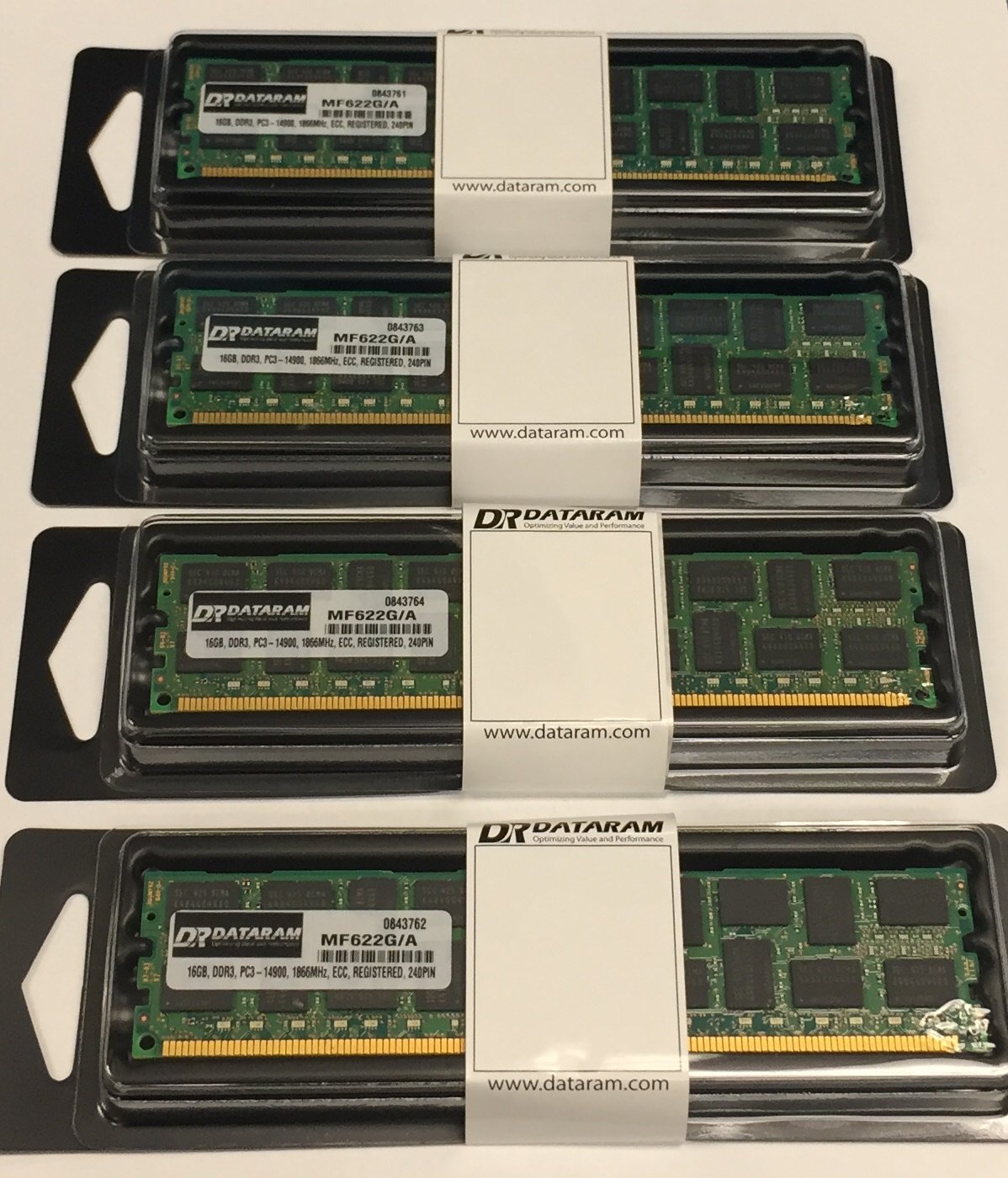 Dataram 64GB (4 X 16GB) DDR3 PC3-14900 1866MHz ECC Registered Memory RAM for MAC PRO Late 2013