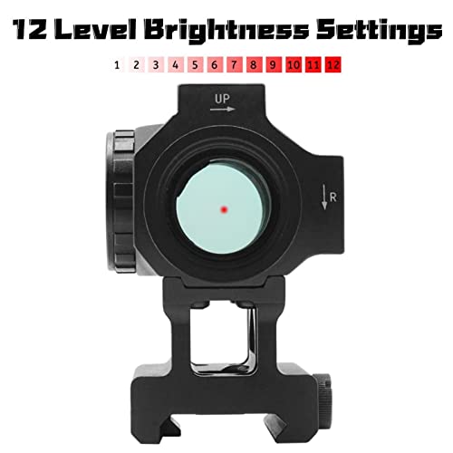 Foxarmy Reflex Red Dot Sight with Shake Awake,2MOA 1X22 Red Dot Optic Rifle Scope, Low Mount and Co-Witness Riser Mount