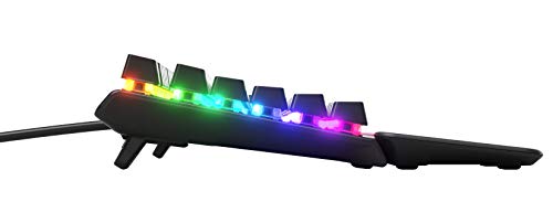 SteelSeries Apex 5 - Hybrid Mechanical Gaming Keyboard - Per-Key RGB Illumination - Oled Smart display - English (QWERTY) Layout PC