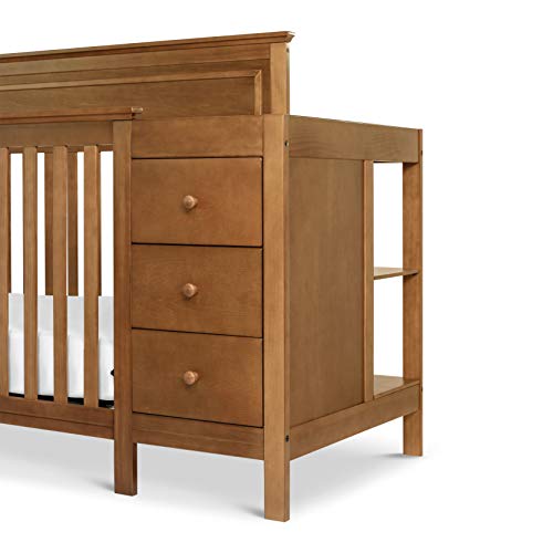 DaVinci Autumn 4-in-1 Crib and Changer Combo in Chestnut | Greenguard Gold Certified