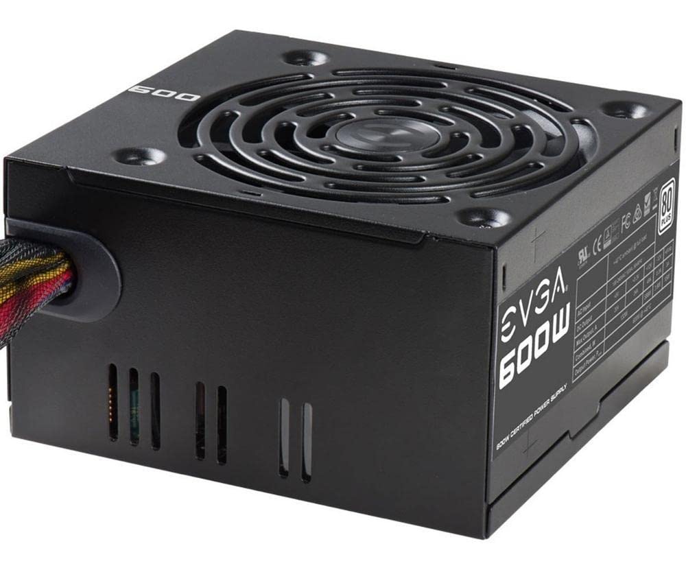 EVGA 600W 80 Plus Certified 100-W1-0600-K1 Power Supply, 600W