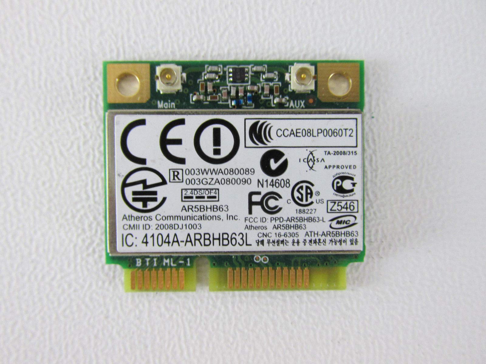 IBM Atheros Ar5bhb63 Pci-e 802.11g Wireless Card for Lenovo T400s T400 R400 X200 X200s Sl400 Sl400c Sl500 Sl500c 43y6511