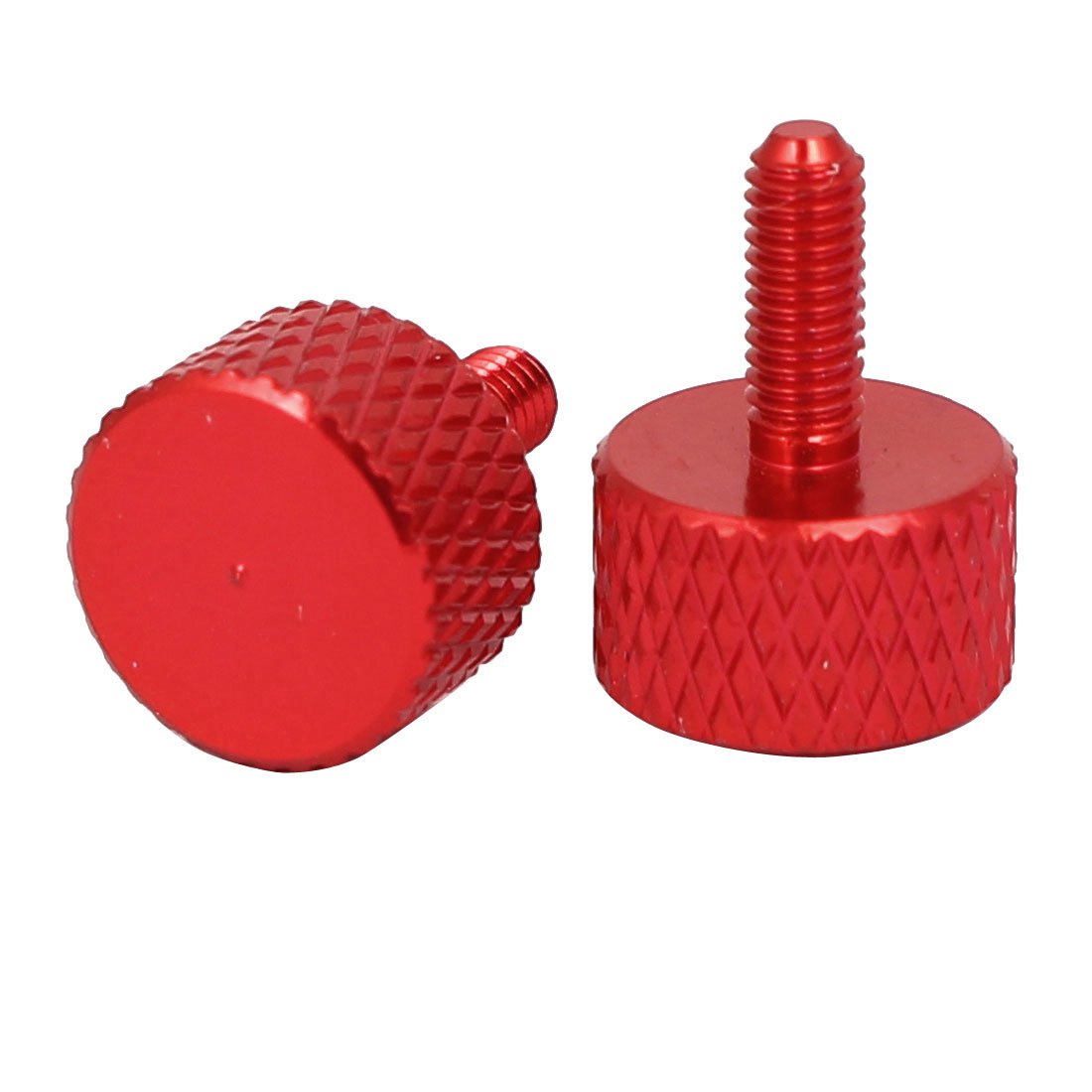 uxcell Computer PC Graphics Card M3x8mm Fully Threaded Knurled Thumb Screws Wine Red 10pcs