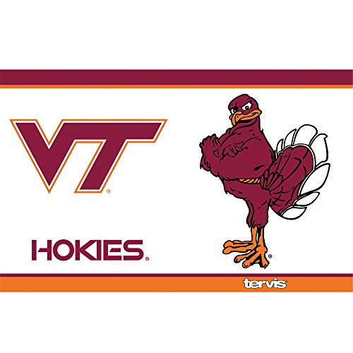 Tervis Triple Walled Virginia Tech University Hokies Insulated Tumbler Cup Keeps Drinks Cold & Hot, 20oz - Stainless Steel, Tradition