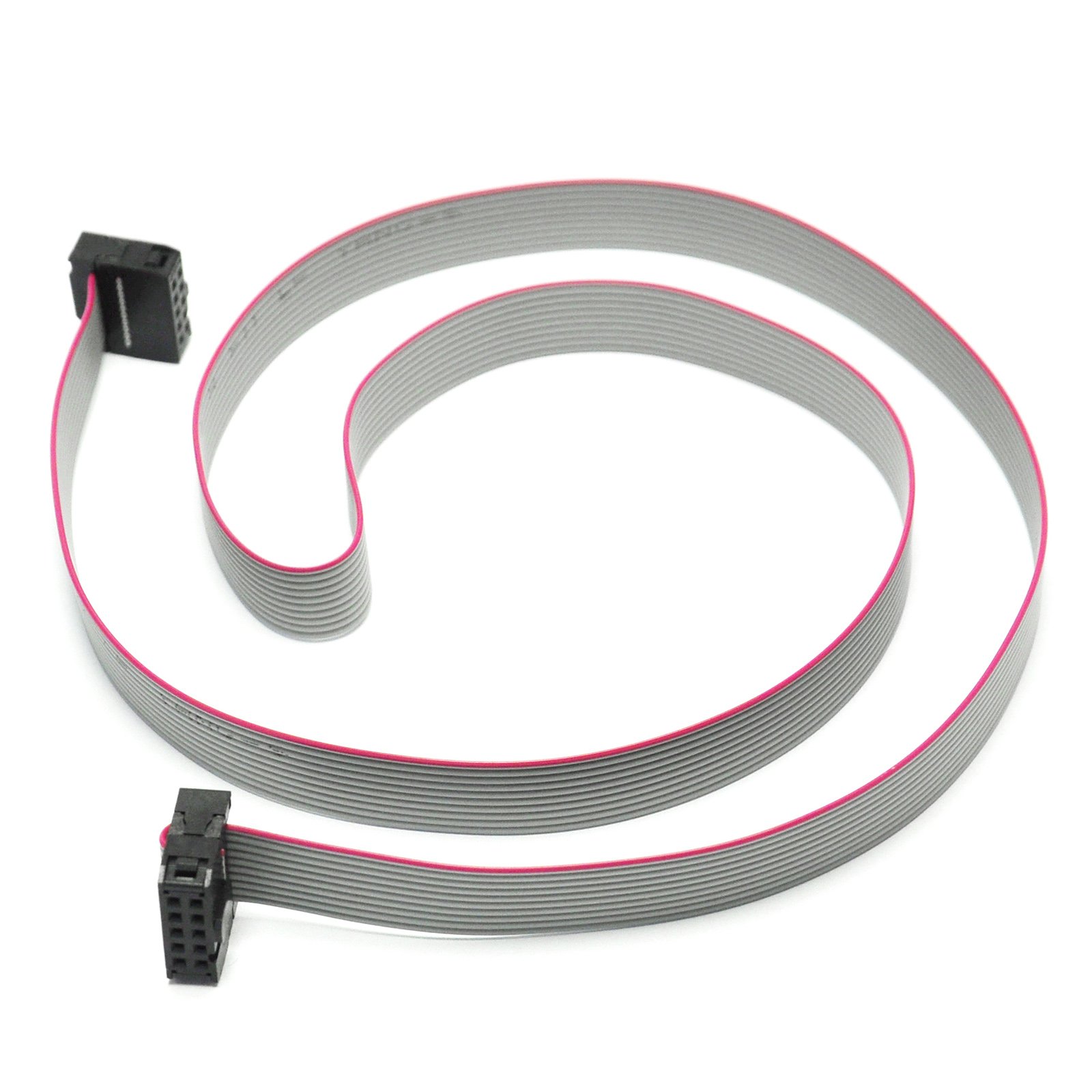 Gikfun 2PCS Flat Ribbon Cable 2.54mm Pitch 2 Row 10 Pin Female to Female Wires IDC Ribbon Connector for Arduino EK1282