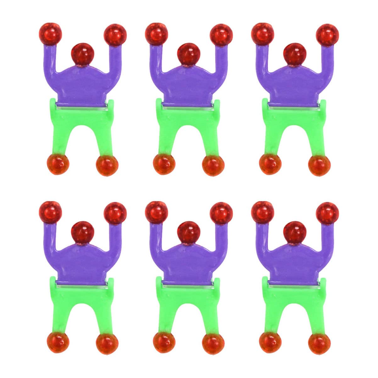6pcs Wall Walker Climbing Man Toy Window Crawler Toy Toy Toy Sticky Rolling