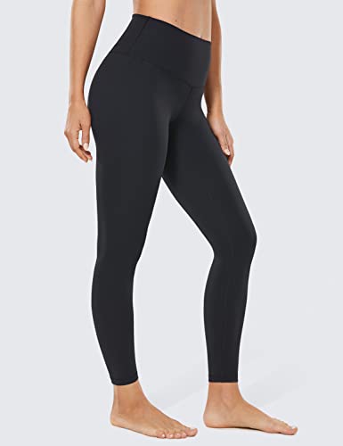 CRZ YOGA Women's Butterluxe Leggings 25 Inches - High Waisted Buttery Soft Comfort Lounge Leggings Black X-Large