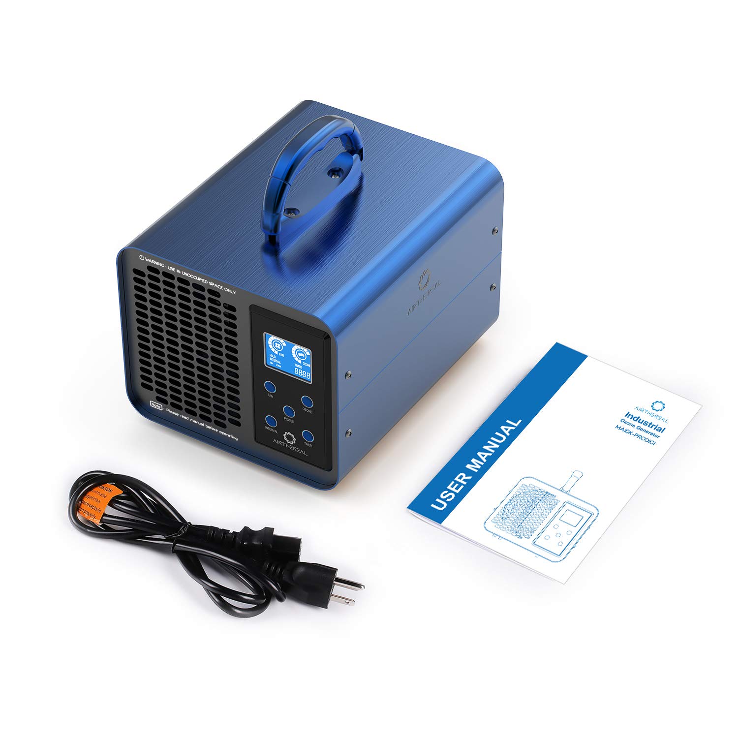 Airthereal MA10K-PRODIGI Ozone Machine, O3 Odor Remover Ionizer-Adjustable Settings for Any Size Room, Blue