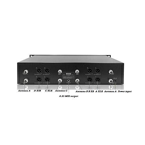 Bolymic 8800 Church Wireless System 8 x 100 Channels UHF Mic Professional Beige Headset Wireless Condenser Microphone for School Stage Theater