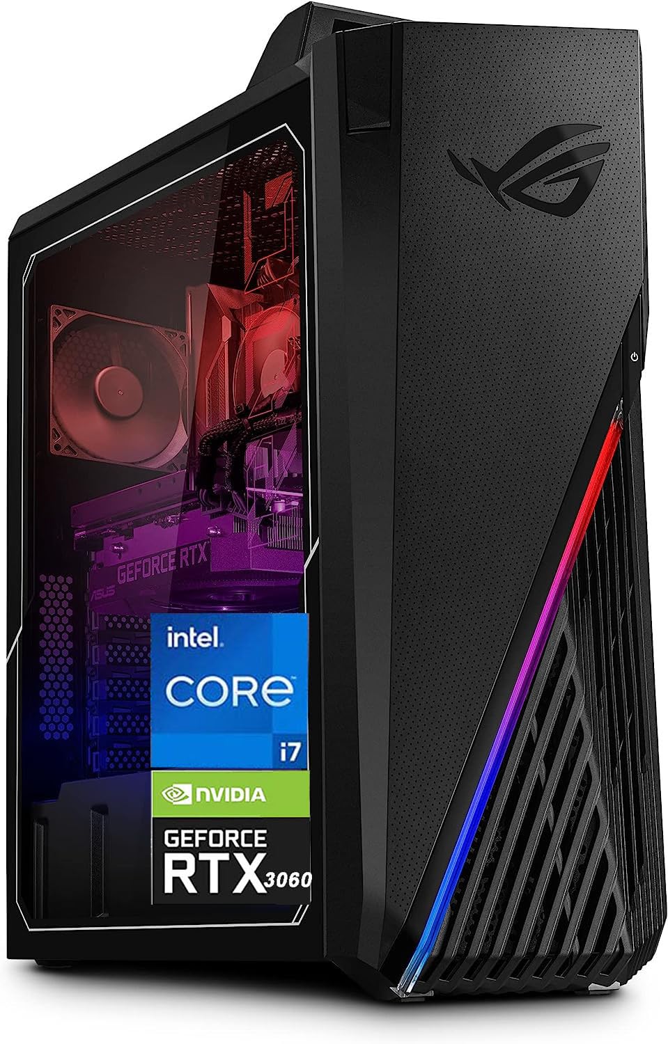 ASUS 2023 Newest ROG Gaming Desktop, Intel Core i7-12700F Processor, NVIDIA GeForce RTX 3060 Graphics, 32GB RAM, 2TB SSD, Wi-Fi6, Windows 11 Home