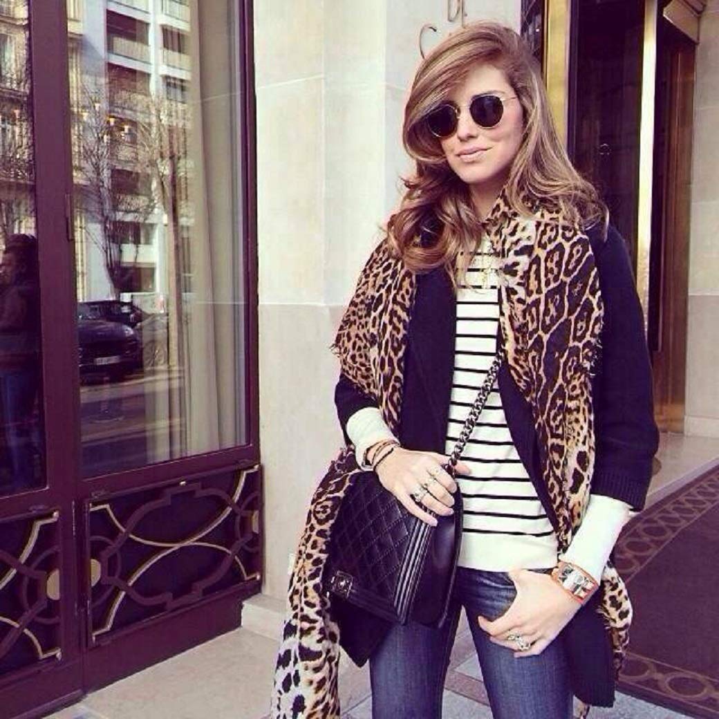 AIWANK Womens Leopard Print Scarf Large Blanket Wrap Shawl Cheetah Scarves Mother's Day Gift