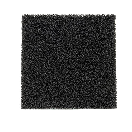 AFACYGN Aquarium Filter Activated Carbon Media Pad Pre Filter Nitrate Remover for Fish Tank Pond Canister Filter (L (12.5x12.5x2.5cm) 4 pcs)