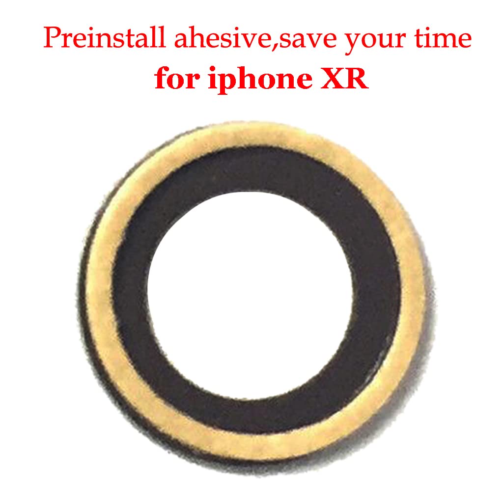 Afeax OEM Rear Back Camera Lens Replacement for iPhone XR A1920, A2097 Original with Ahesive and Repairing Tool(2 Pack