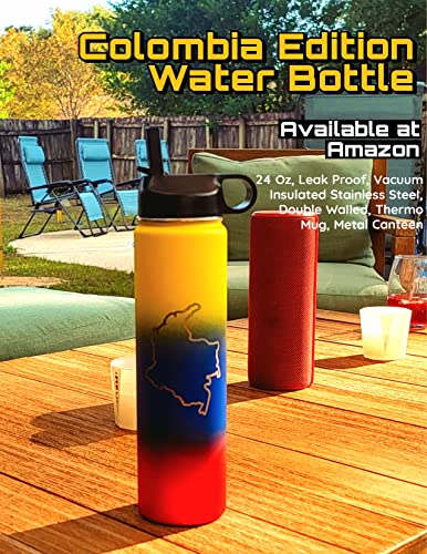 Colombia Edition Water Bottle 24 Oz - Botella de Agua EdiciĂłn Colombia