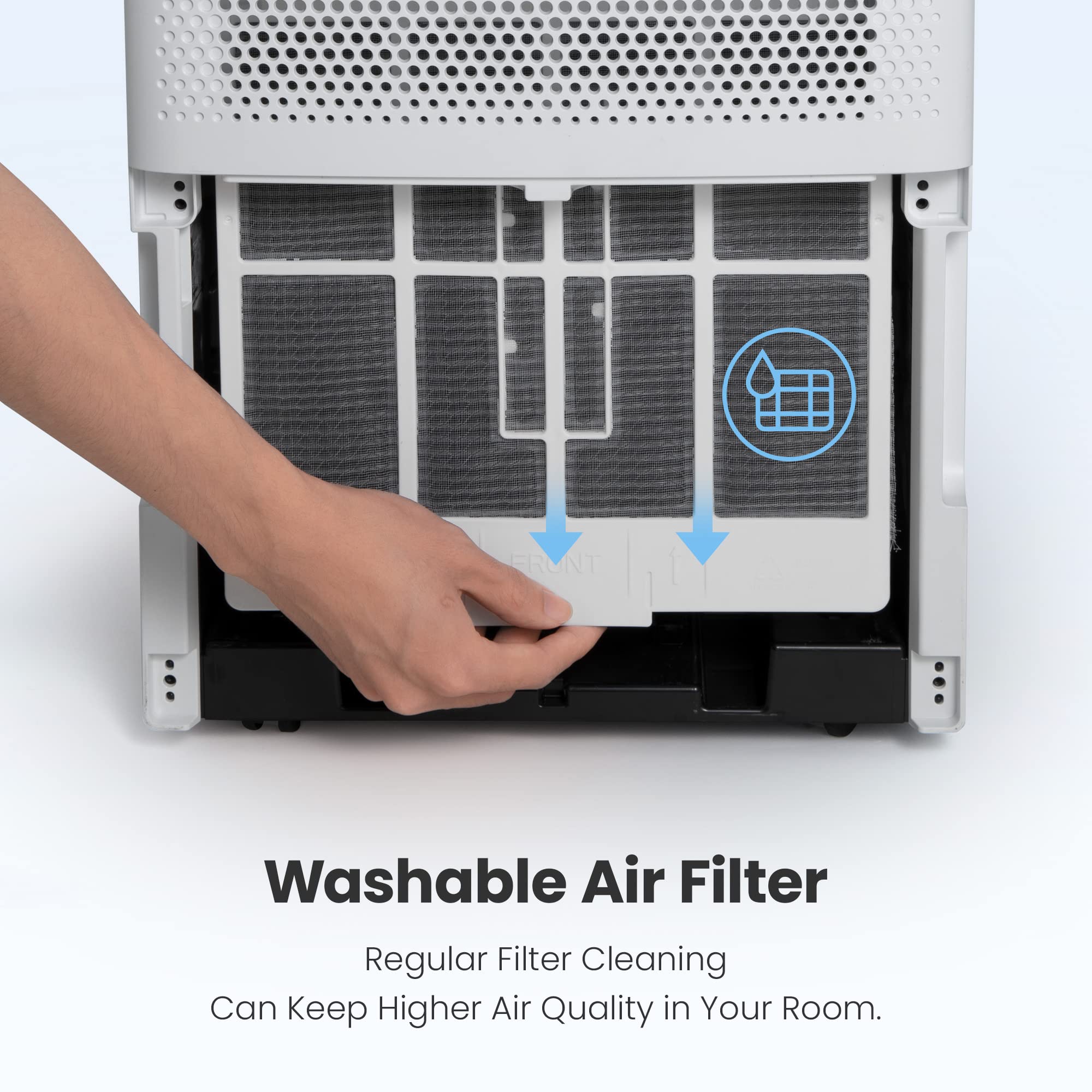 Gree Dehumidifier 50 Pint with Pump for up to 4500 Sq.ft, Energy Star Dehumidifier for Bathroom, Basement, Bedroom. Intelligent Humidity Control, LED Control panel, Quiet Design, Continuous Drainage