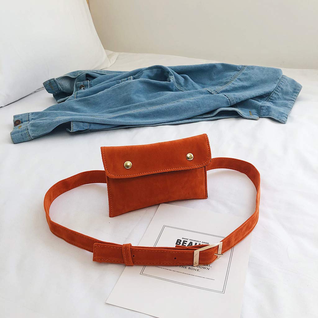 BOLUBILUY Women's Casual Wild Chest Bag Messenger Bag,Simple Solid Color Small Square Single Strap Pocket Bag