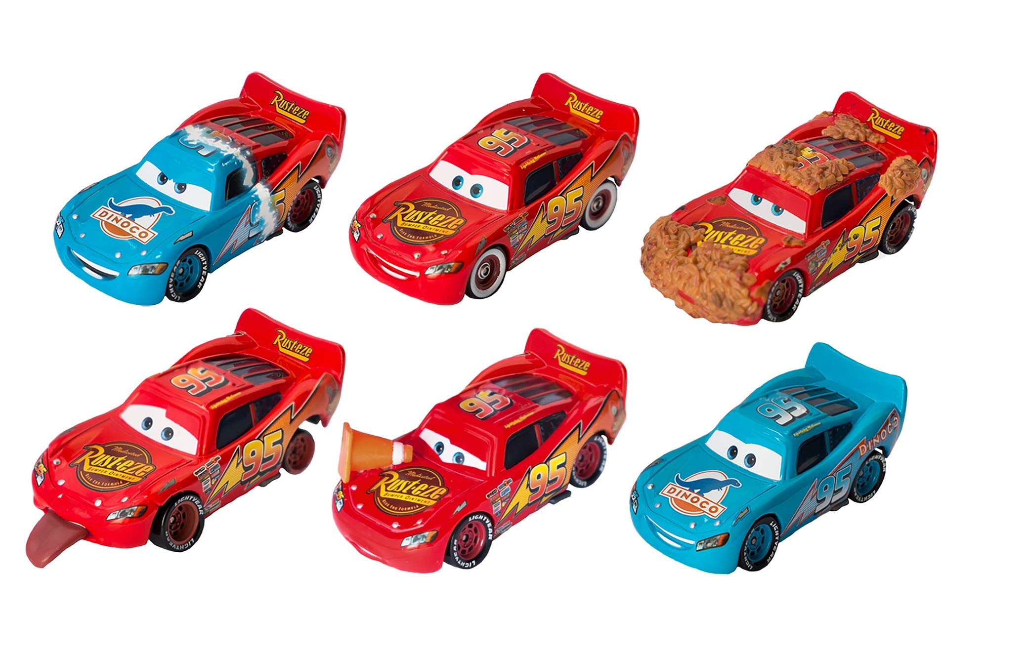 Disney/Pixar Cars Lightning McQueen Diecast Memorable Moments Collection (6 Pack)