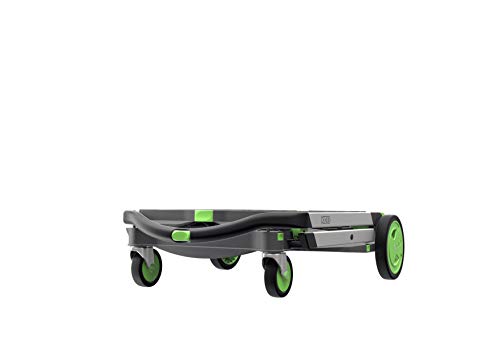 CLAX® Multi use Functional Collapsible carts | Mobile Folding Trolley | Shopping cart with Storage Crate | Platform Truck (Green)