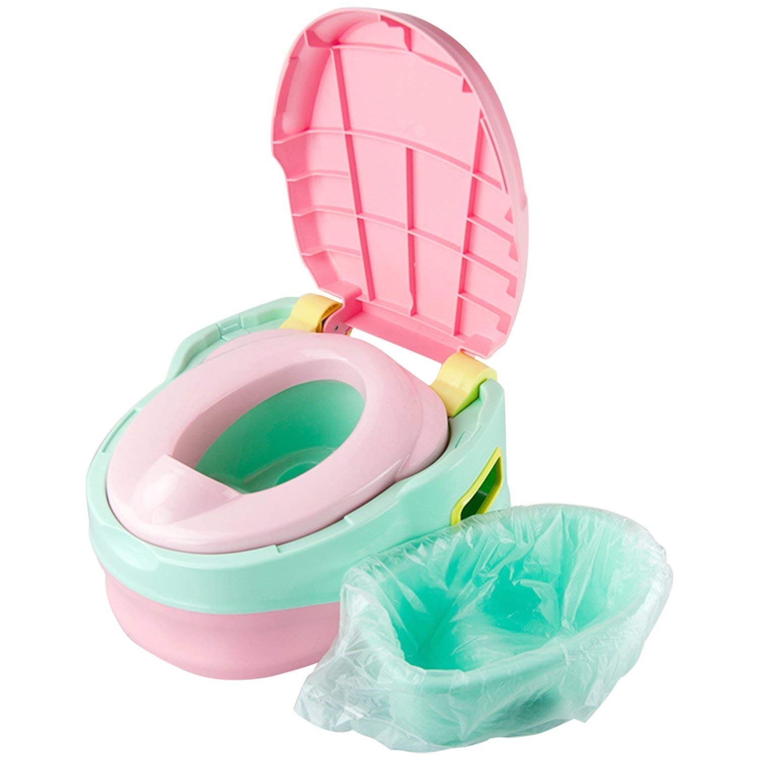 Potty Liners Disposable, Travel Potty Chair Liners with Drawstring Universal Training Toilet Seat Potty Bags Cleaning Bag for Kids Toddlers …