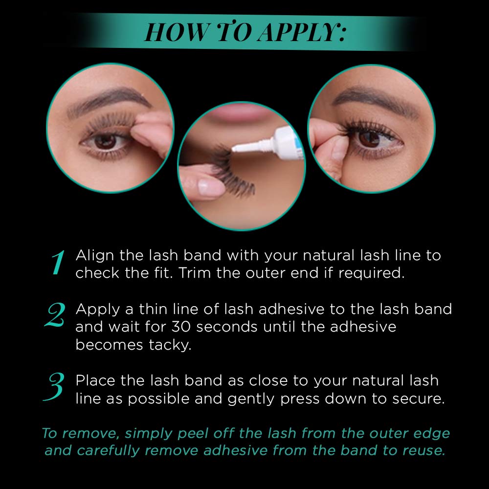 Ardell Natural Lashes False Eyelashes 106 Black (4 pack)