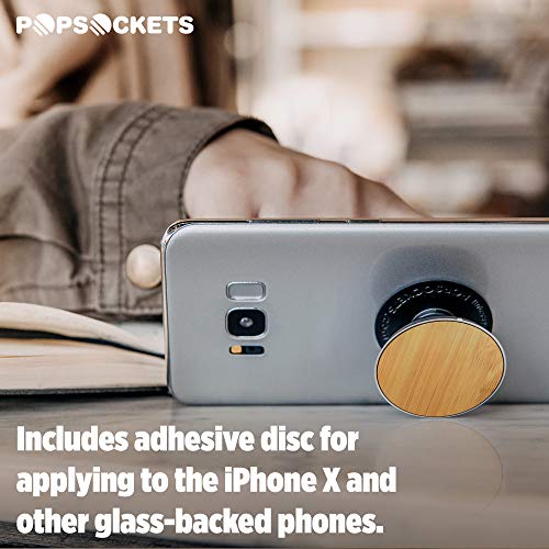 PopSockets: Collapsible Grip & Stand for Phones and Tablets - Bamboo