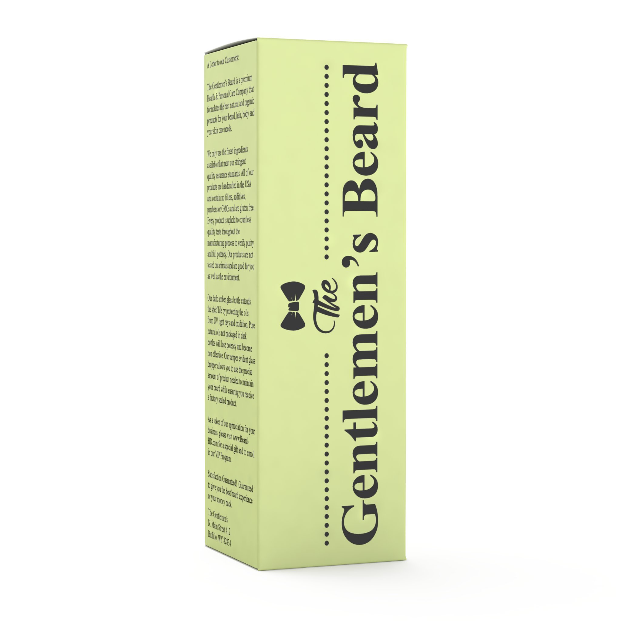 The Gentlemen's Beard Premium Beard Oil - Gentlemen's Scent - Conditioner Softener - All Natural - Softens, Strengthens and Promotes Beard & Mustache Growth - Leave In Conditioner