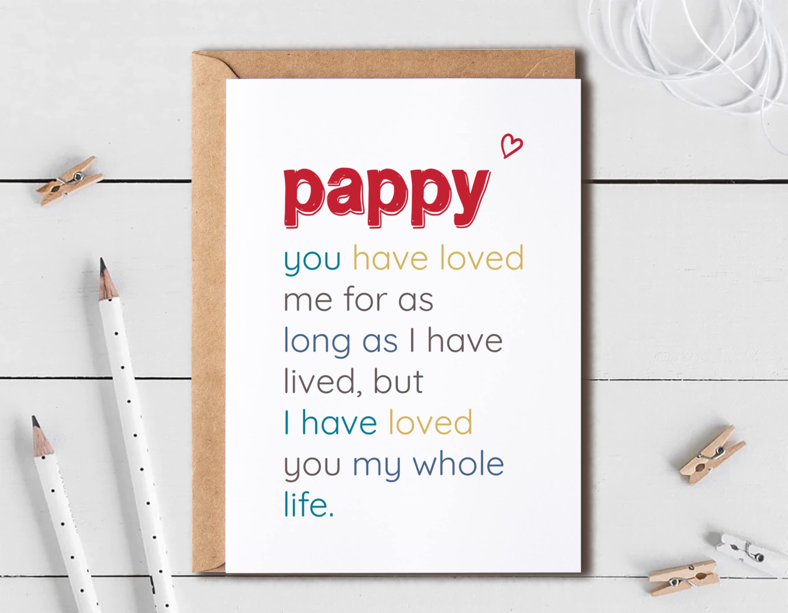 Pappy You Have Loved - Special Pappy's Day Card - Birthday Card For Pappy - Sentimental Card For Pappy - Meaningful Card For Pappy…