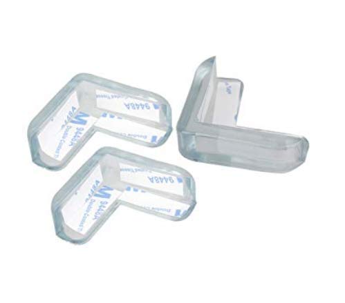 WOIWO 10PCS Clear Soft Corner Protectors Furniture Corner Edge Safety Bumpers with Adhesive by Agolds (Triangle Shaped)