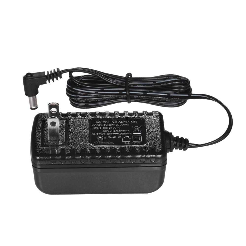 YONGNUO 12V 2A Standard Power Adapter with US Plug Wide Voltage 100-240V for YONGNUO YN300III YN216 YN1410 YN300Air YN160III YN168 YN360 LED Video Light