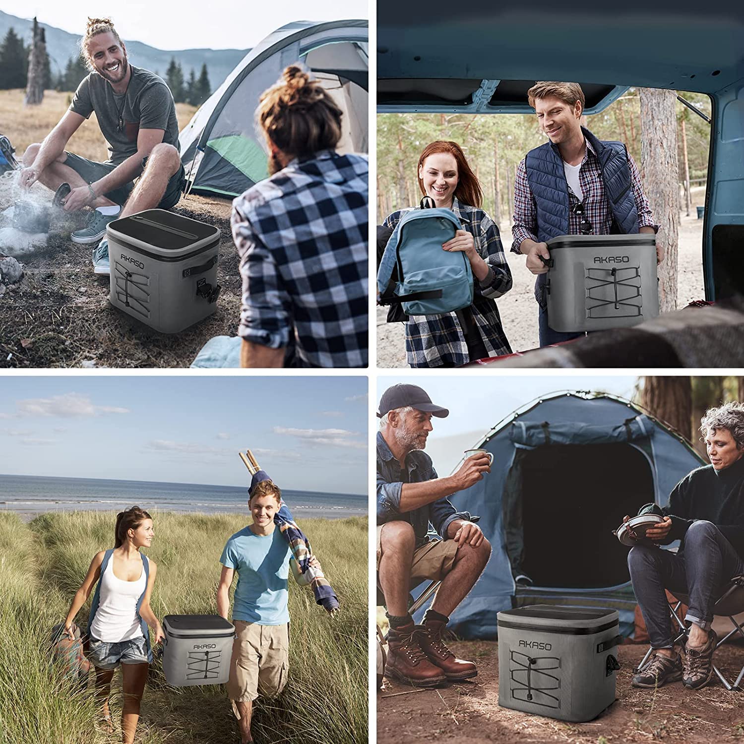 AKASO Backpack Cooler Insulated Leak Proof 36 cans - Perfect Coolers Bags for Camping,Fishing,Hiking or Beach