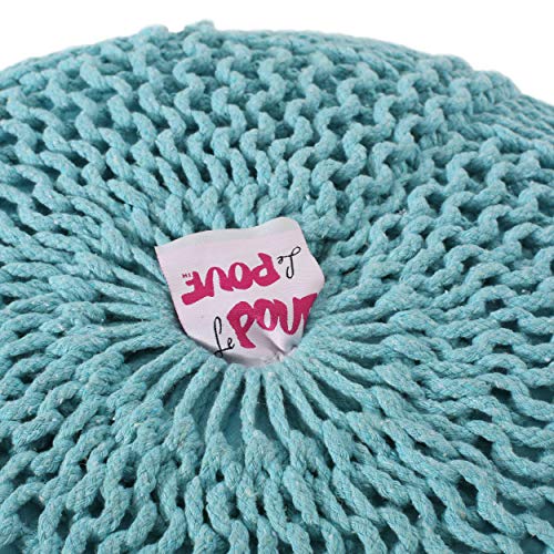 Christopher Knight Home Hortense Pouf, Blue